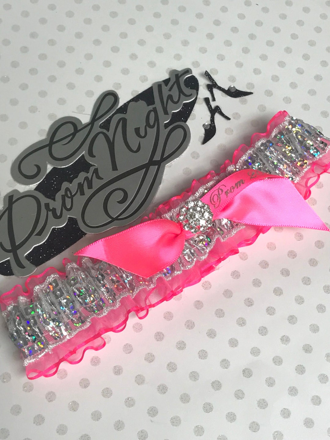 Neon Shocking Pink Prom Garter. Neon Prom Garter. - Etsy
