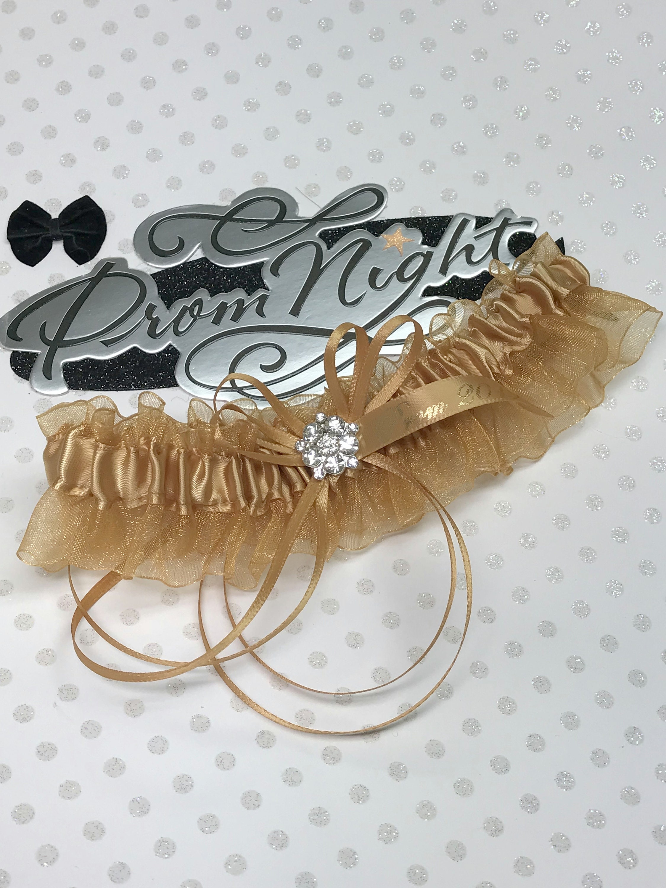 Champagne Prom Garter Custom Colors Prom Garter Prom Garters | Etsy