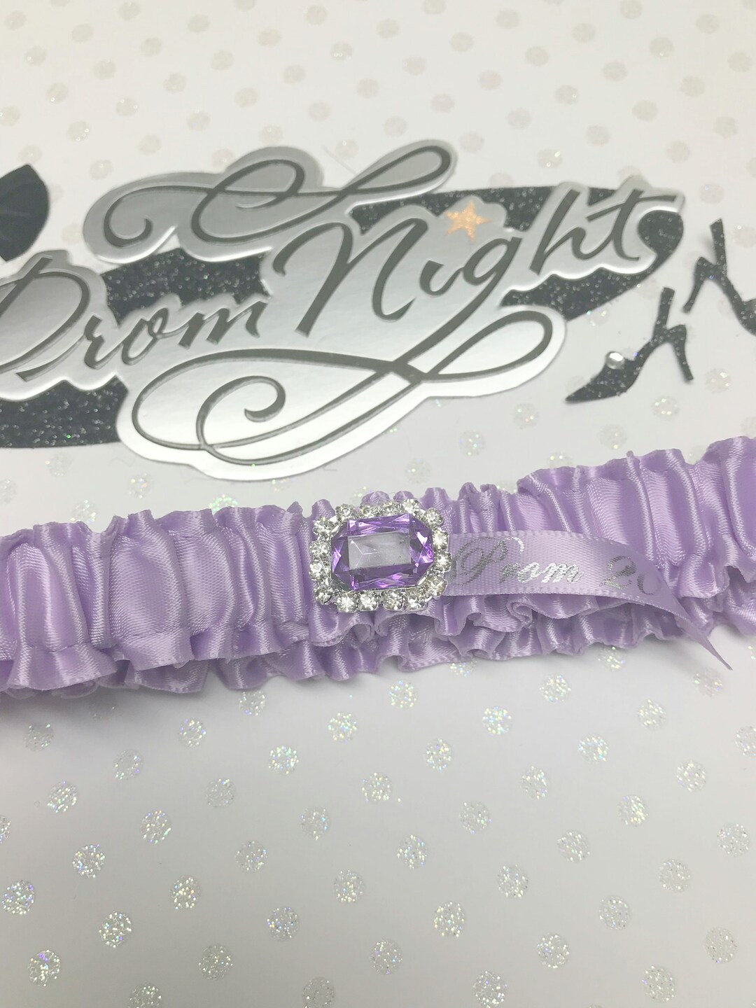 Lavender Prom Garter, Custom Color Prom Garter, Prom Garters, Prom ...