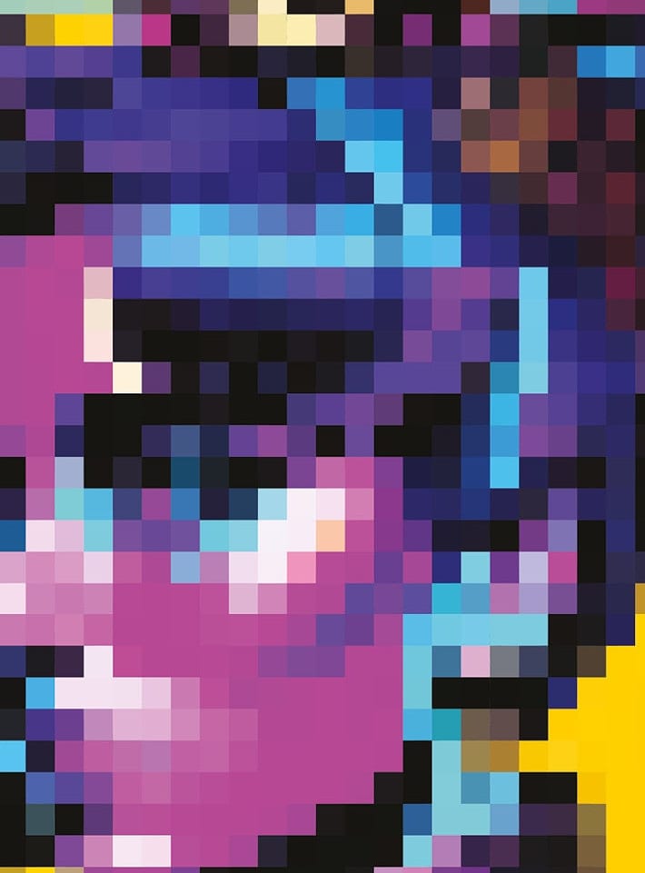 Cyberpunk Pixel Portrait Poster Print Ready, Instant Download ...