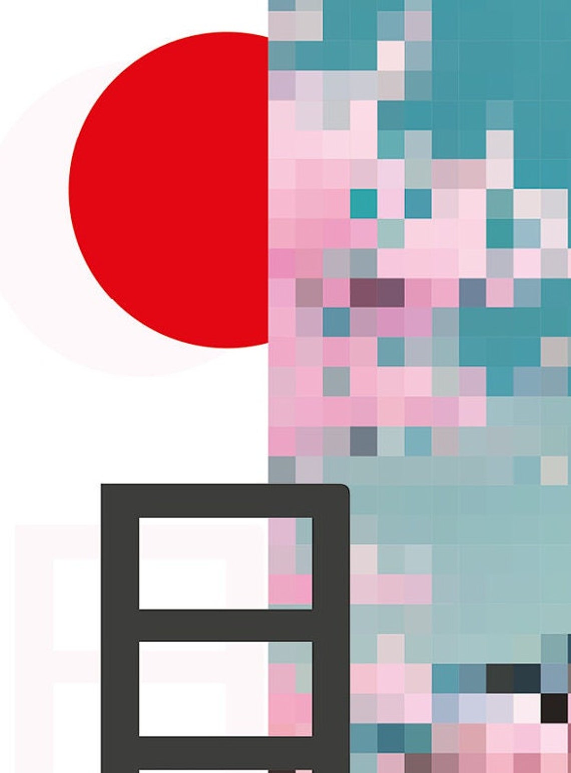 Japan Mount Fuji Pixel Art Poster, Wall Art, Home Decor, Digital Art ...