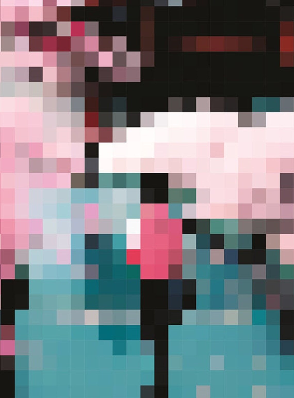 Japan Mount Fuji Pixel Art Poster, Wall Art, Home Decor, Digital Art ...