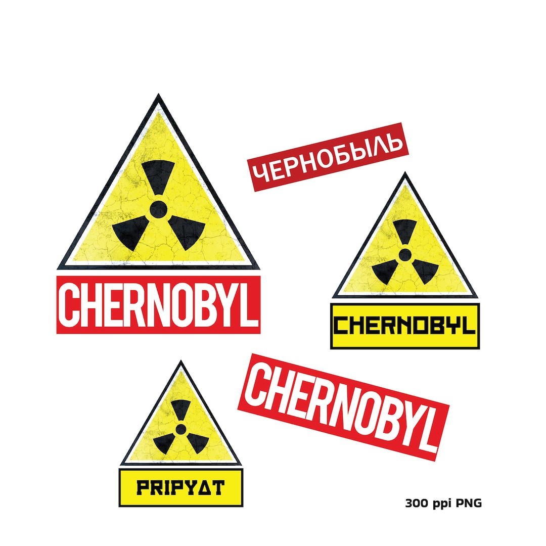 Chernobyl PNG Set of Five, Digital Download Chernobyl, Pripyat Ukraine ...