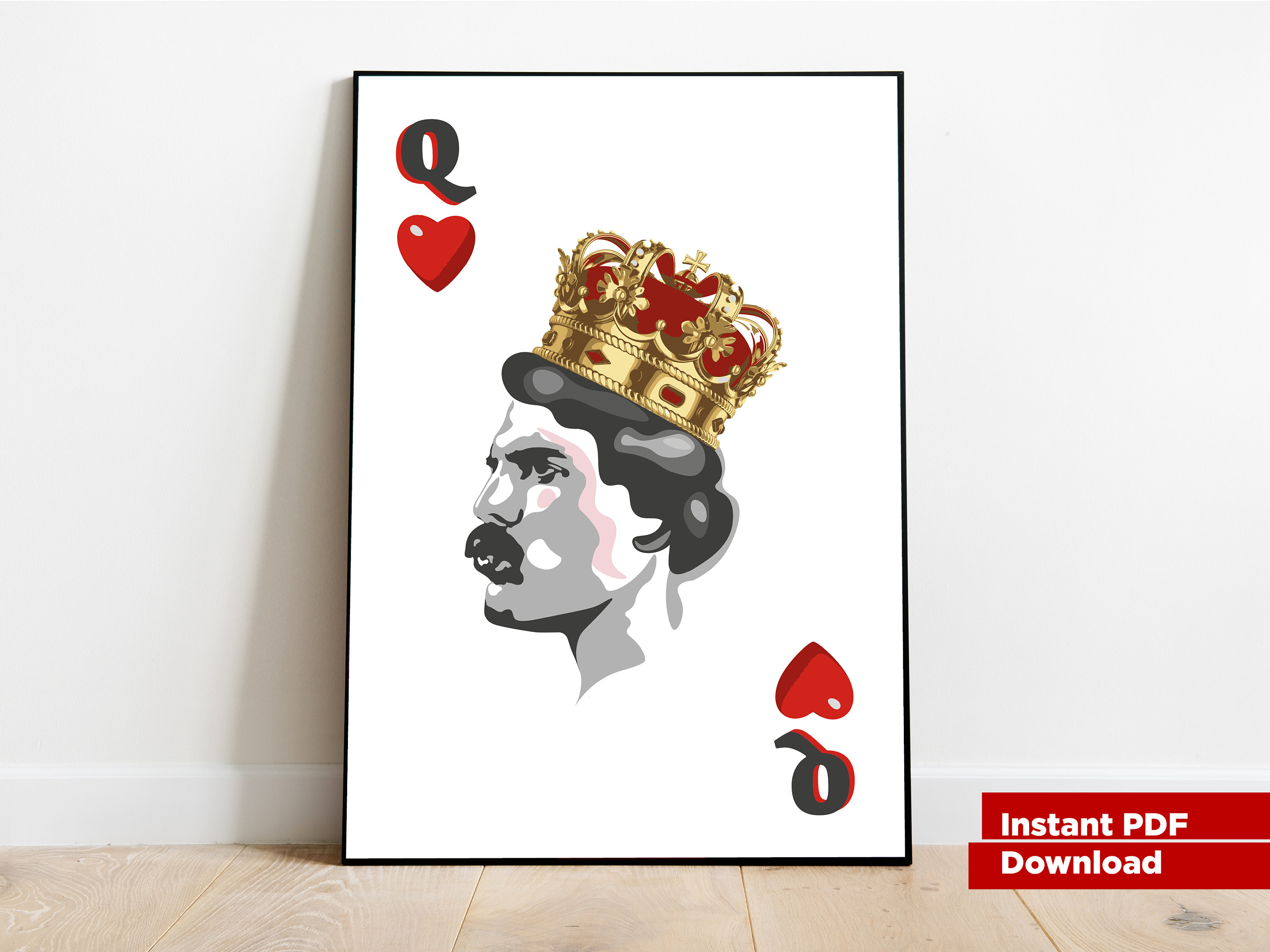 Freddie Mercury, Queen, Music Poster, Contemporary Art Poster, Wall Art ...