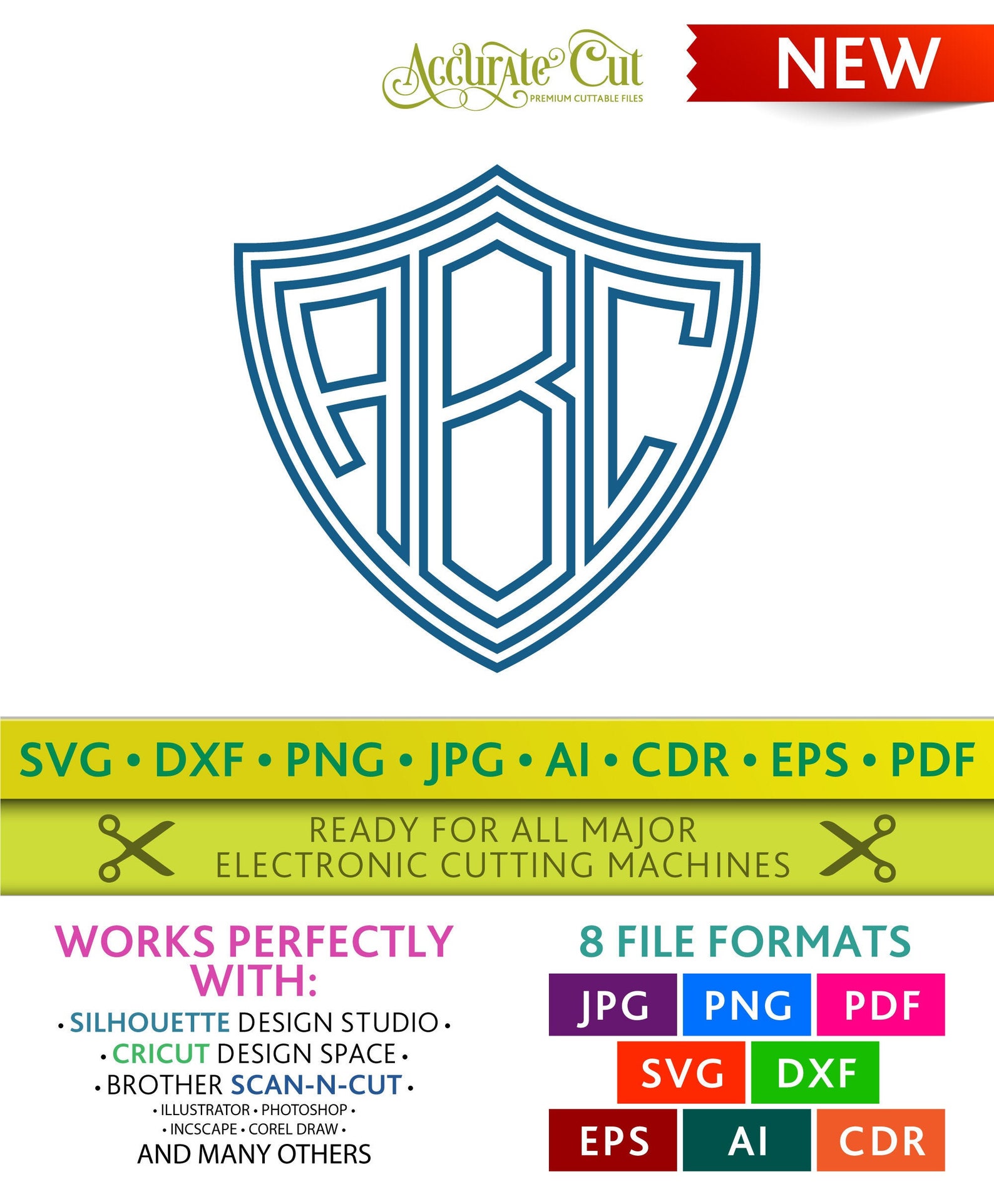 Shield Outline Monogram Font Svg Shield Outline Monogram Svg | Etsy