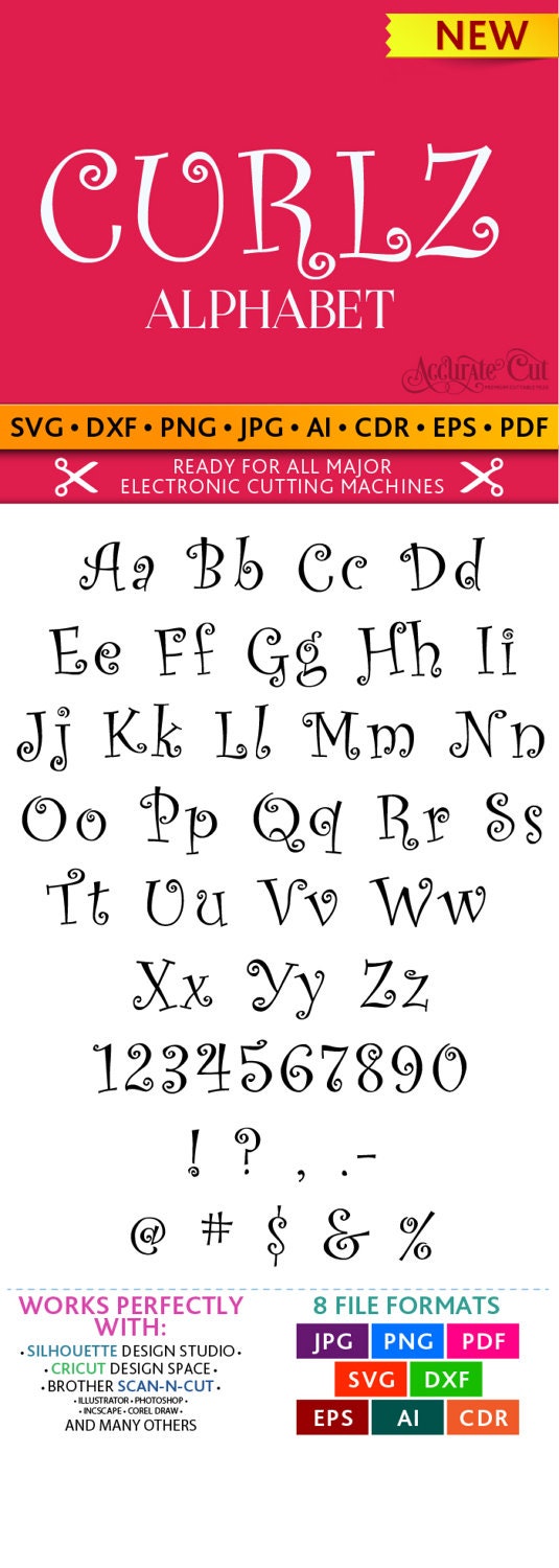 Curlz Font Svg Curlz Alphabet Svg Curlz Letters Svg Curlz Cut | Etsy Curlz Font Svg Curlz Alphabet Svg Curlz Letters Svg Curlz Cut | Etsy