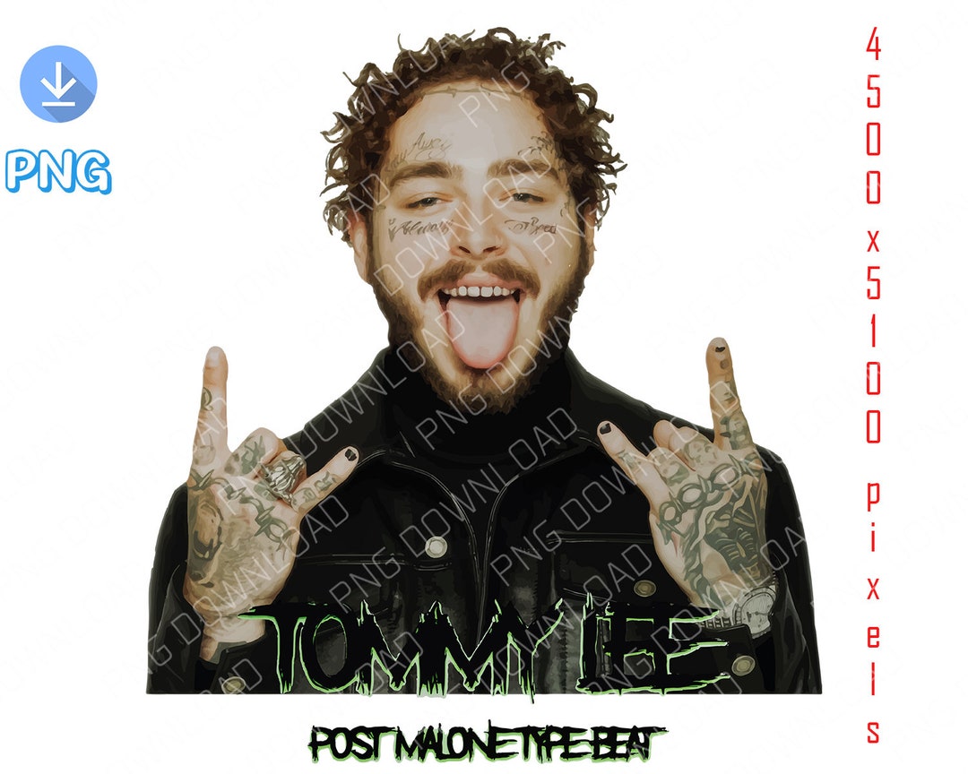 Music Post Malone Design Poster Dowload Png - Etsy