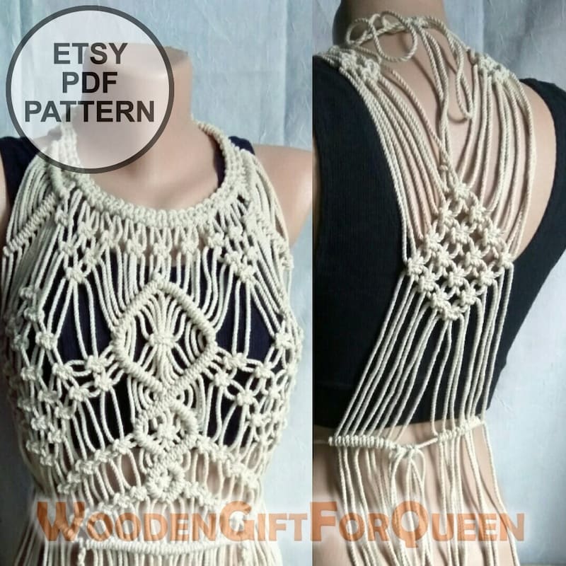 Macrame Tops - Etsy