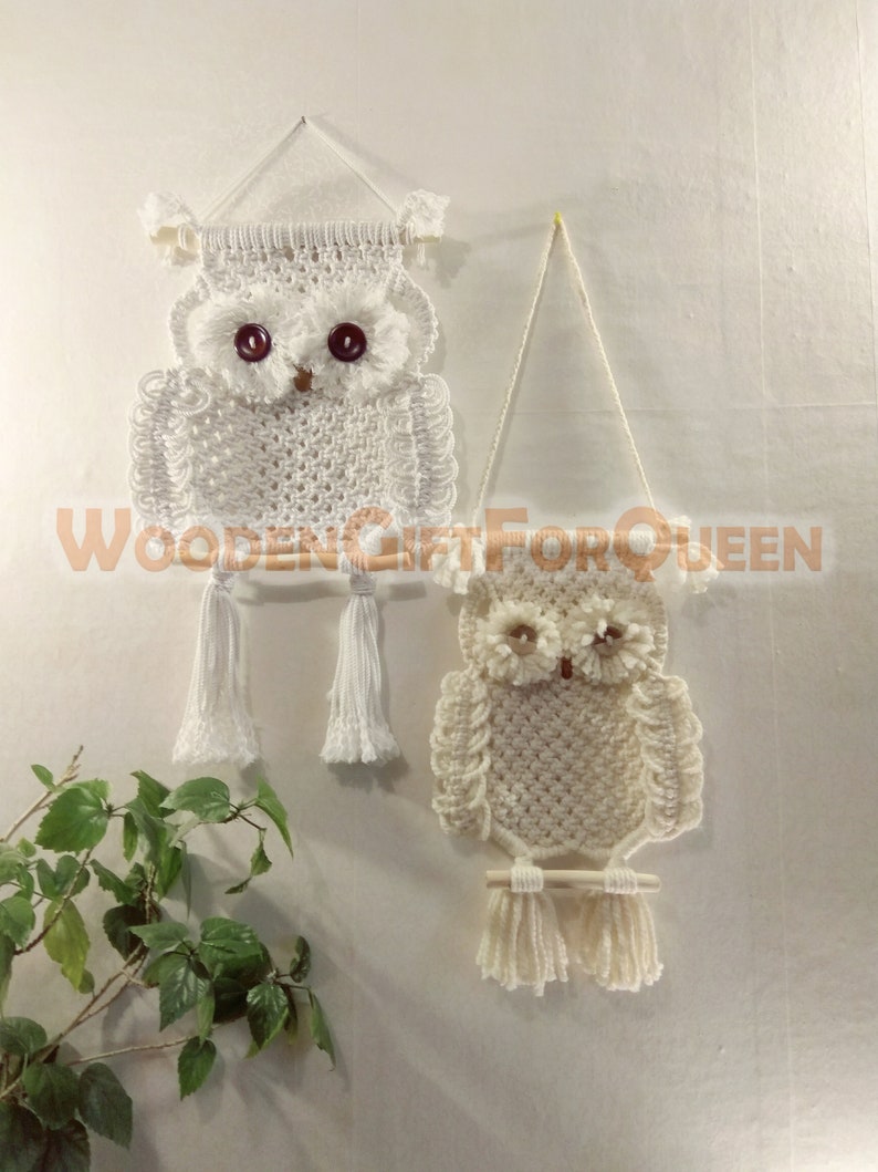 PDF macrame Owl PATTERN owl macrame wall hanging Digital | Etsy