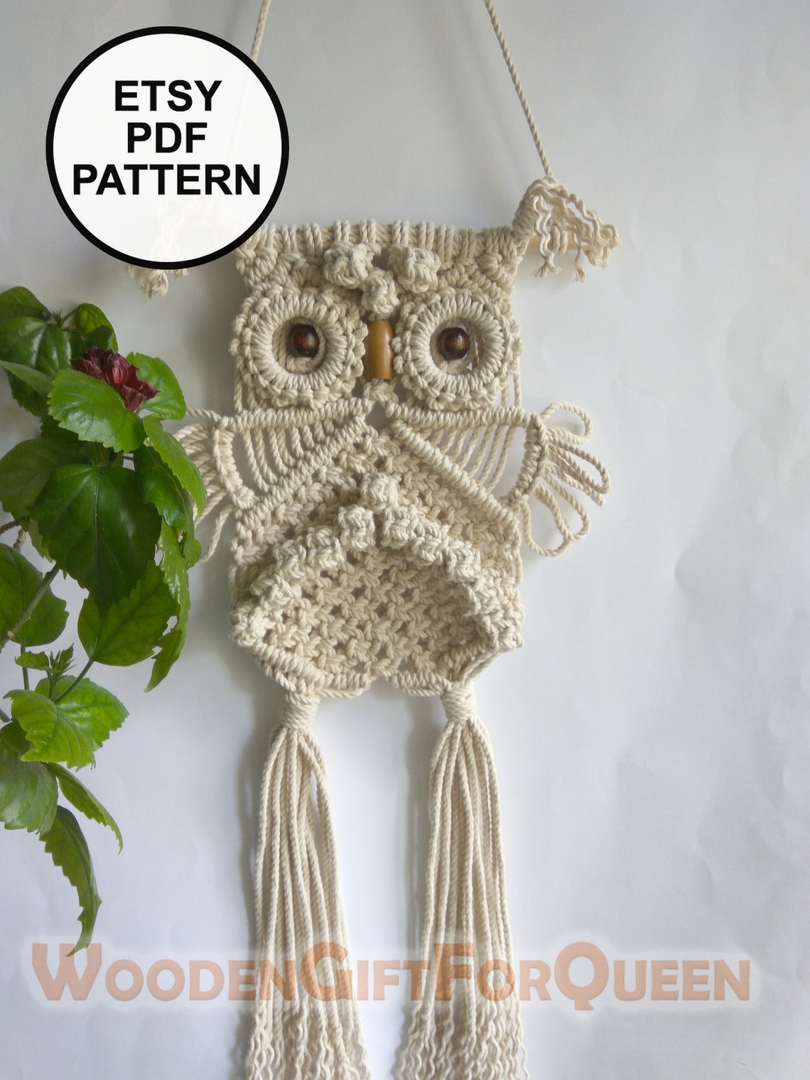 Popular Right Now PDF Macrame Owl PATTERN & How to Owl Macrame | Etsy
