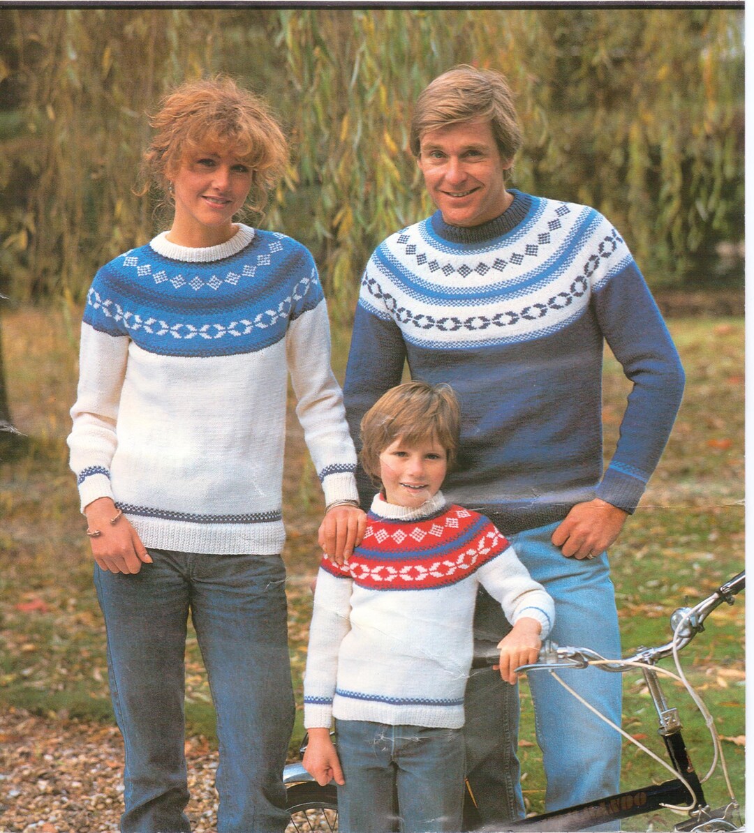 Family Knitting Pattern Ladies Mens Childrens Icelandic Nordic - Etsy
