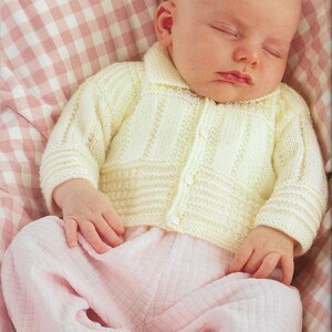 Premature Baby Cardigan 4 PLY Knitting Pattern PDF Newborn Cardigan ...