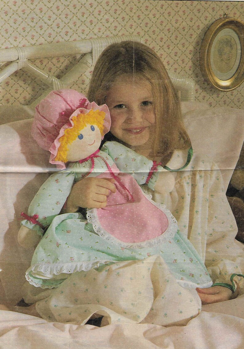 Instant PDF Digital Download Vintage Sewing Pattern Rag Doll - Etsy New ...