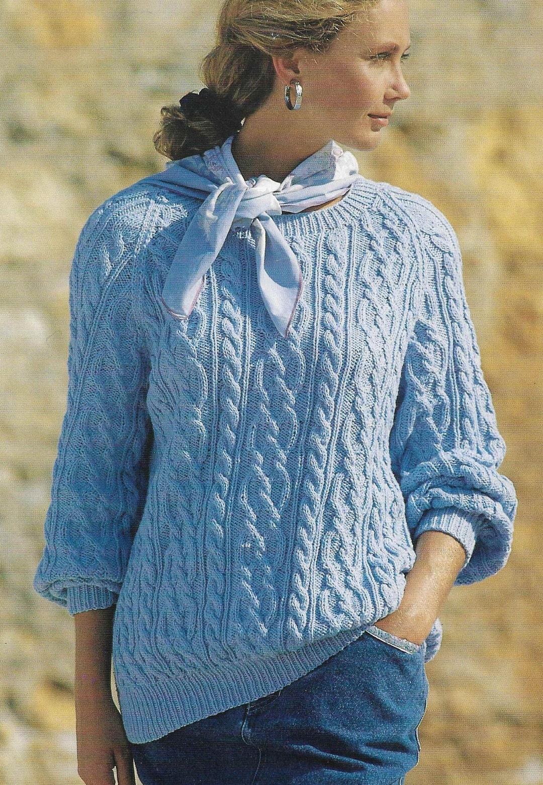 Women Cable Sweater Knitting Pattern Ladies Cable Jumper - Etsy Canada