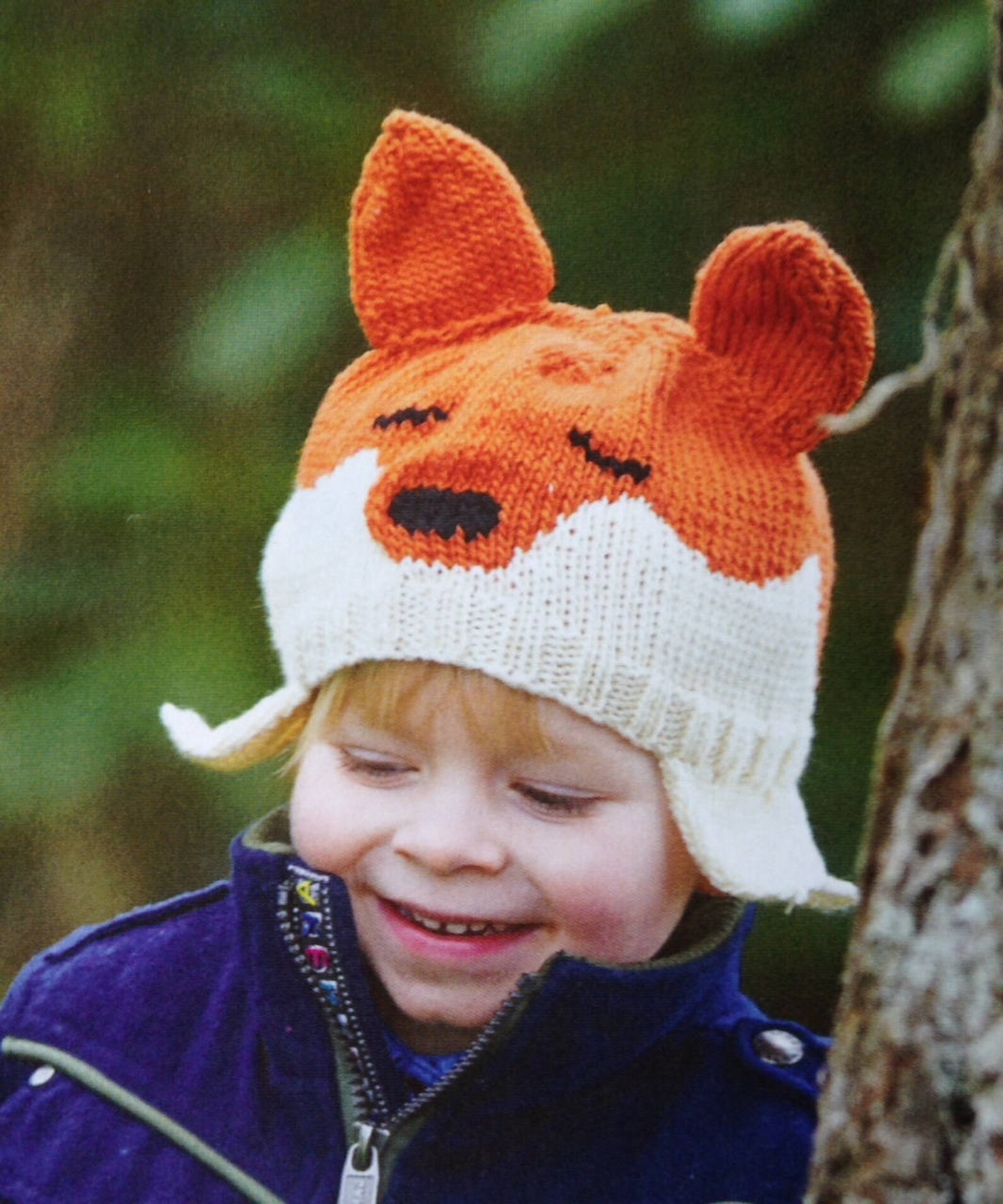 Mr Fox Hat Instant Down Load Knitting Pattern PDF File Animal - Etsy