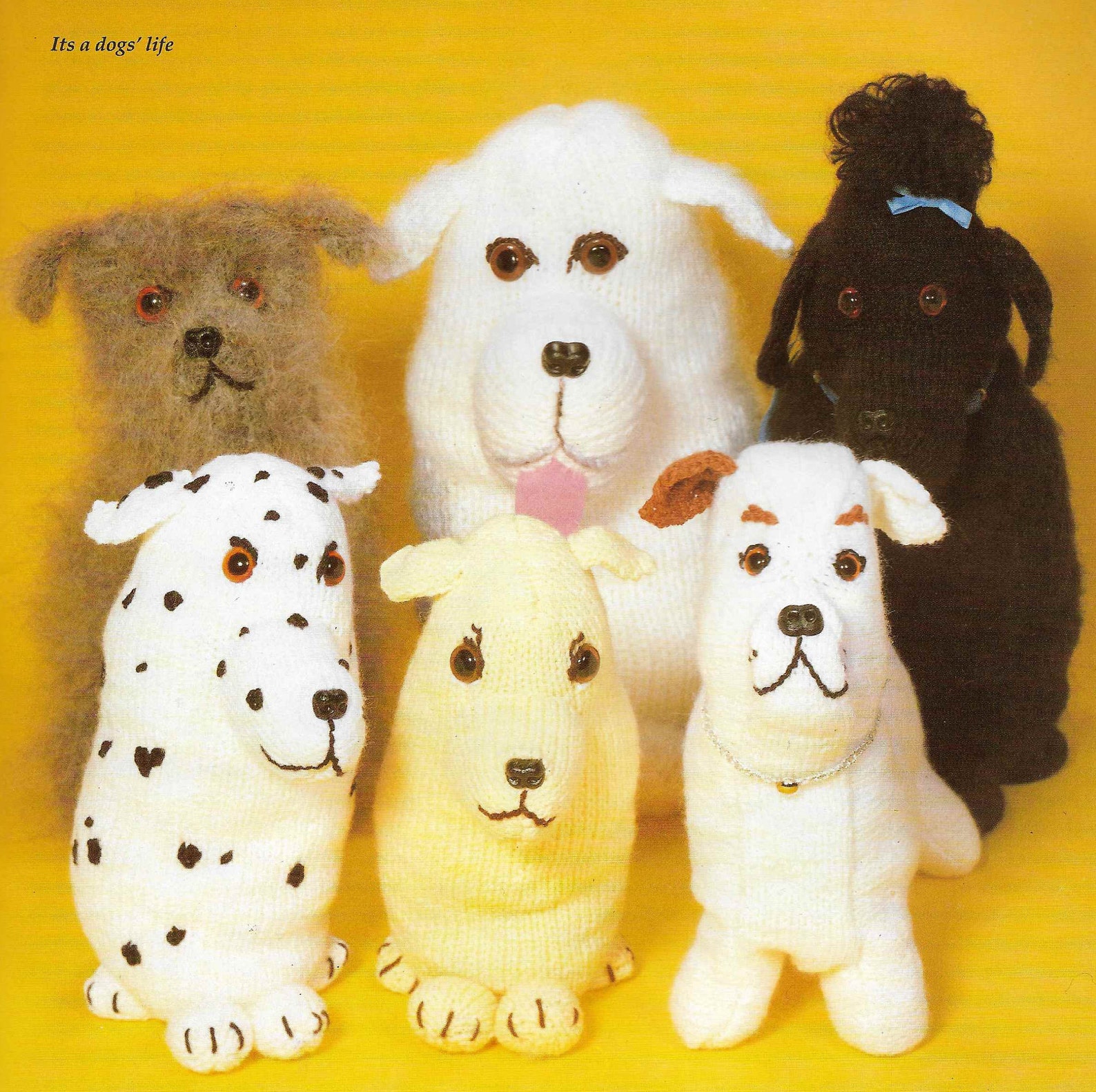 10 X Puppy Dog Knitting Pattern Puppy Dog Vintage Soft Toy | Etsy