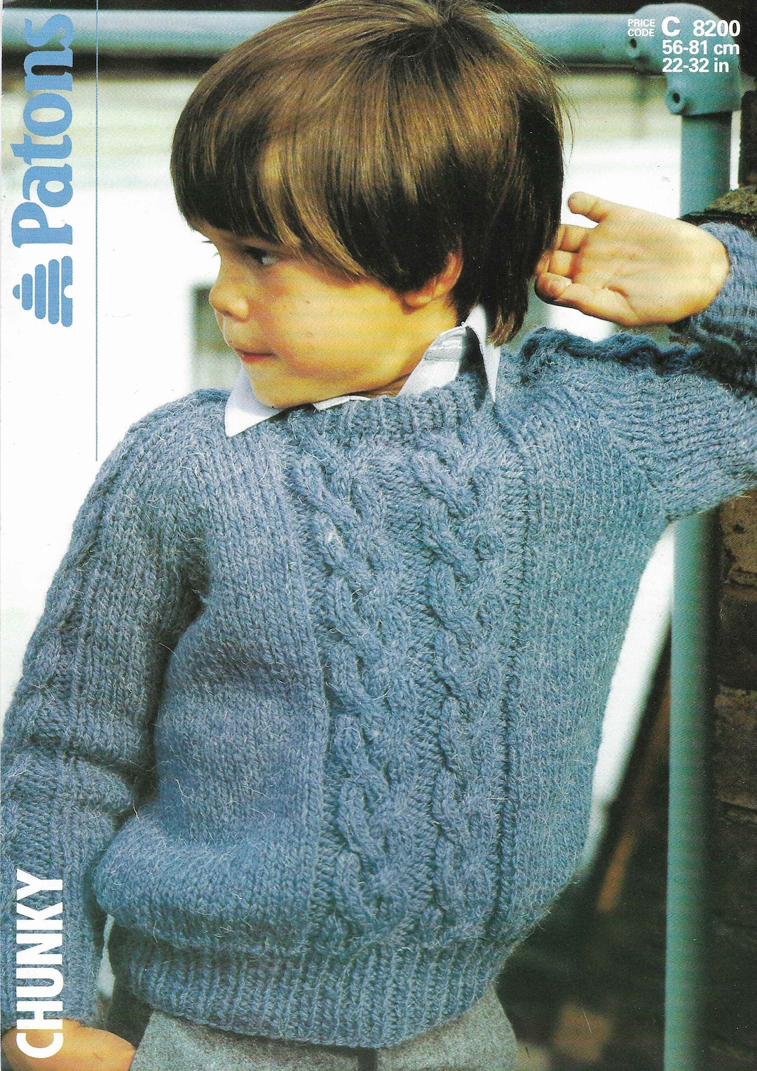 Boys Cable Knitting Pattern PDF Boys Sweater Jumper Cable Chunky ...