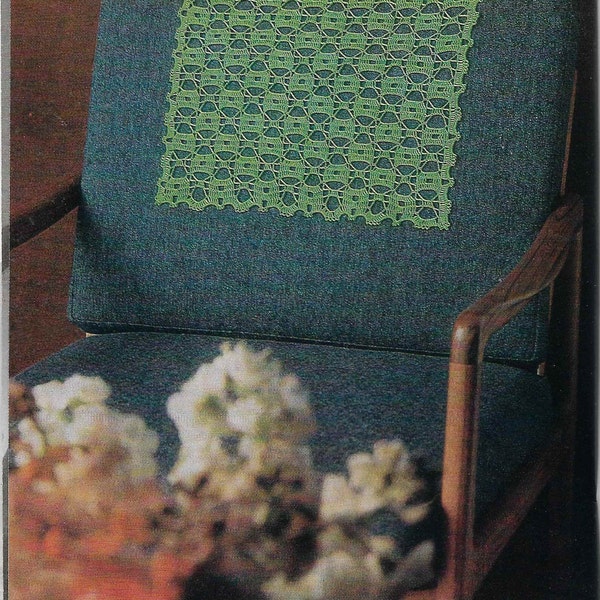 Crochet Chair Back Cover Patterns - Etsy