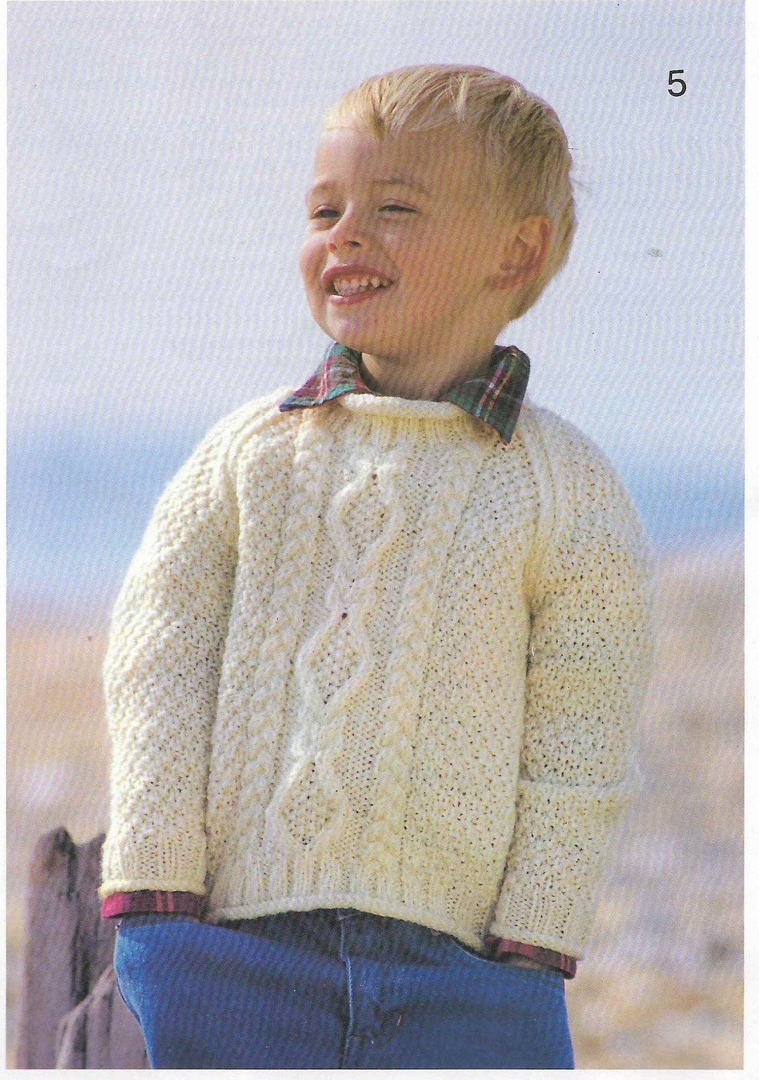Boys Cable Knitting Pattern PDF Boys Sweater Jumper Cable Aran - Etsy UK