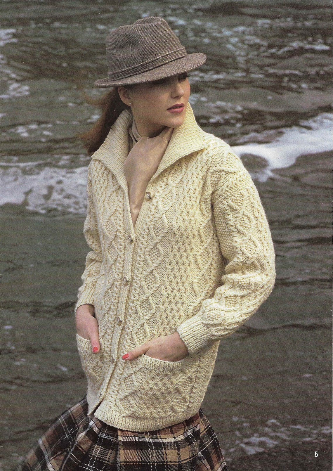 Ladies Long Line Jacket Aran Knitting Pattern Women Cable - Etsy UK