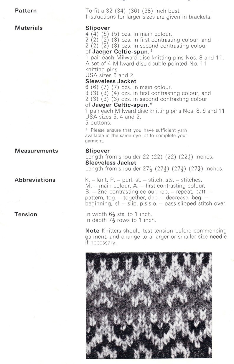 Womens Knitting Pattern Ladies Fair Isle Icelandic Nordic Yoke | Etsy