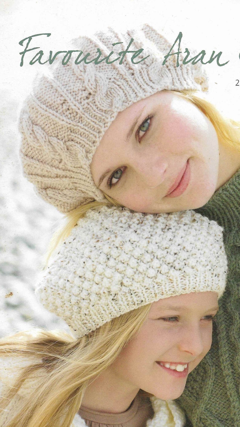 Aran Pattern Book 20 X Designs Boys Girls Men Women Aran Hat - Etsy