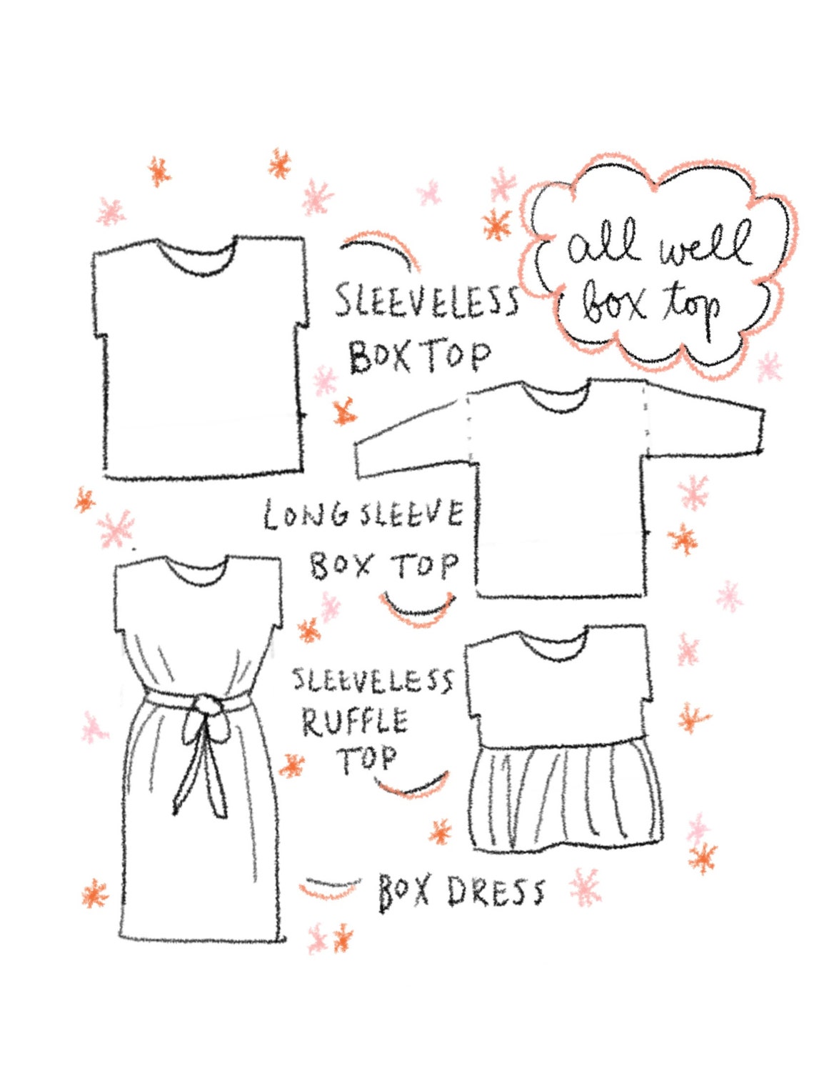 All Well Box Top Sewing Pattern Hacking Guide - Etsy Australia