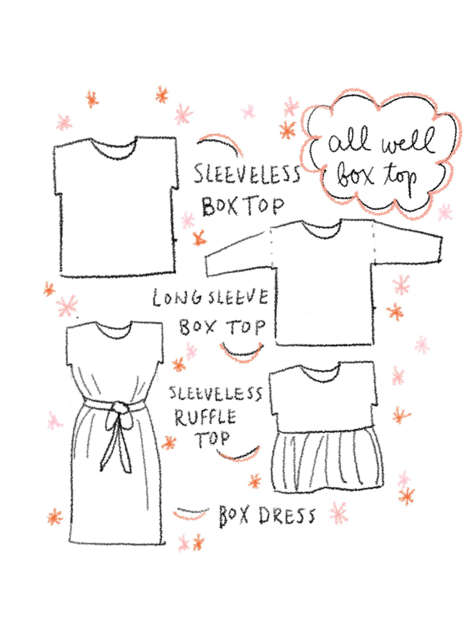 All Well Box Top Sewing Pattern Hacking Guide - Etsy Australia