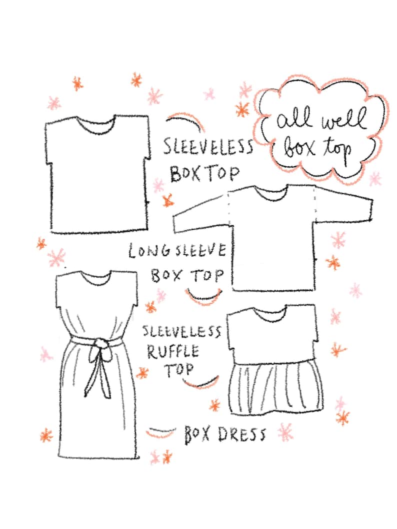 Box Top Cardigan Coat Sewing Pattern Bundle All Well | Etsy Canada