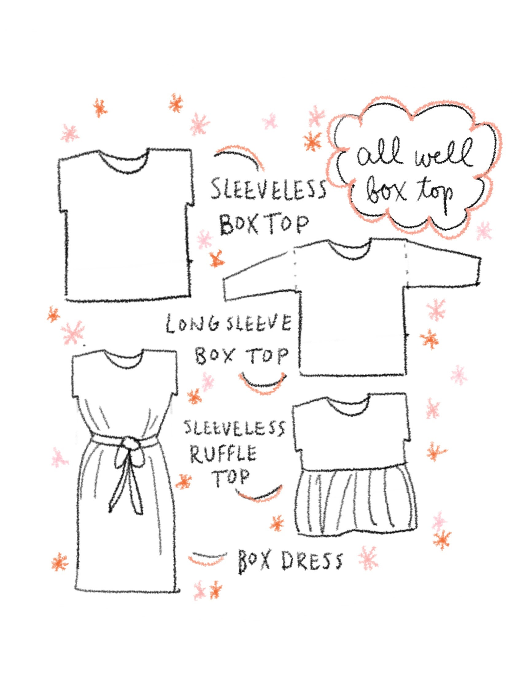 All Well Box Top Sewing Pattern Hacking Guide - Etsy Australia