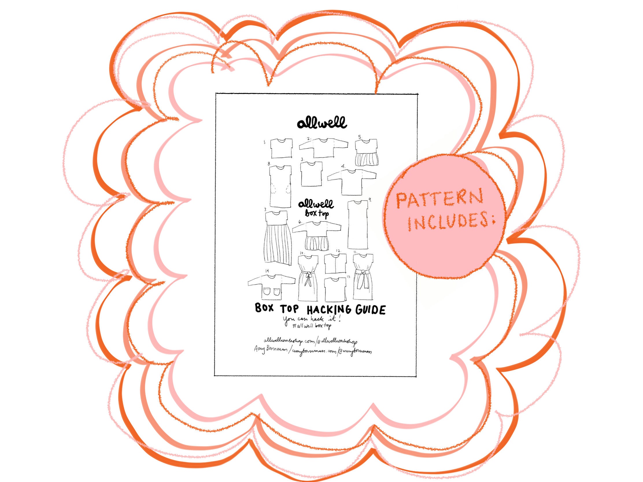 All Well Box Top Sewing Pattern Hacking Guide - Etsy UK