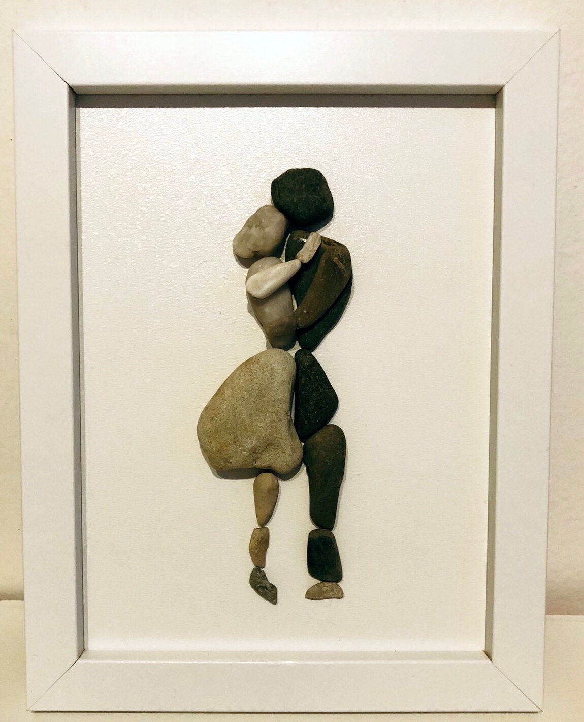 Stone Art Picture, Unique Wall Art, Pebble Art, Rock Art, Handmade Gift ...
