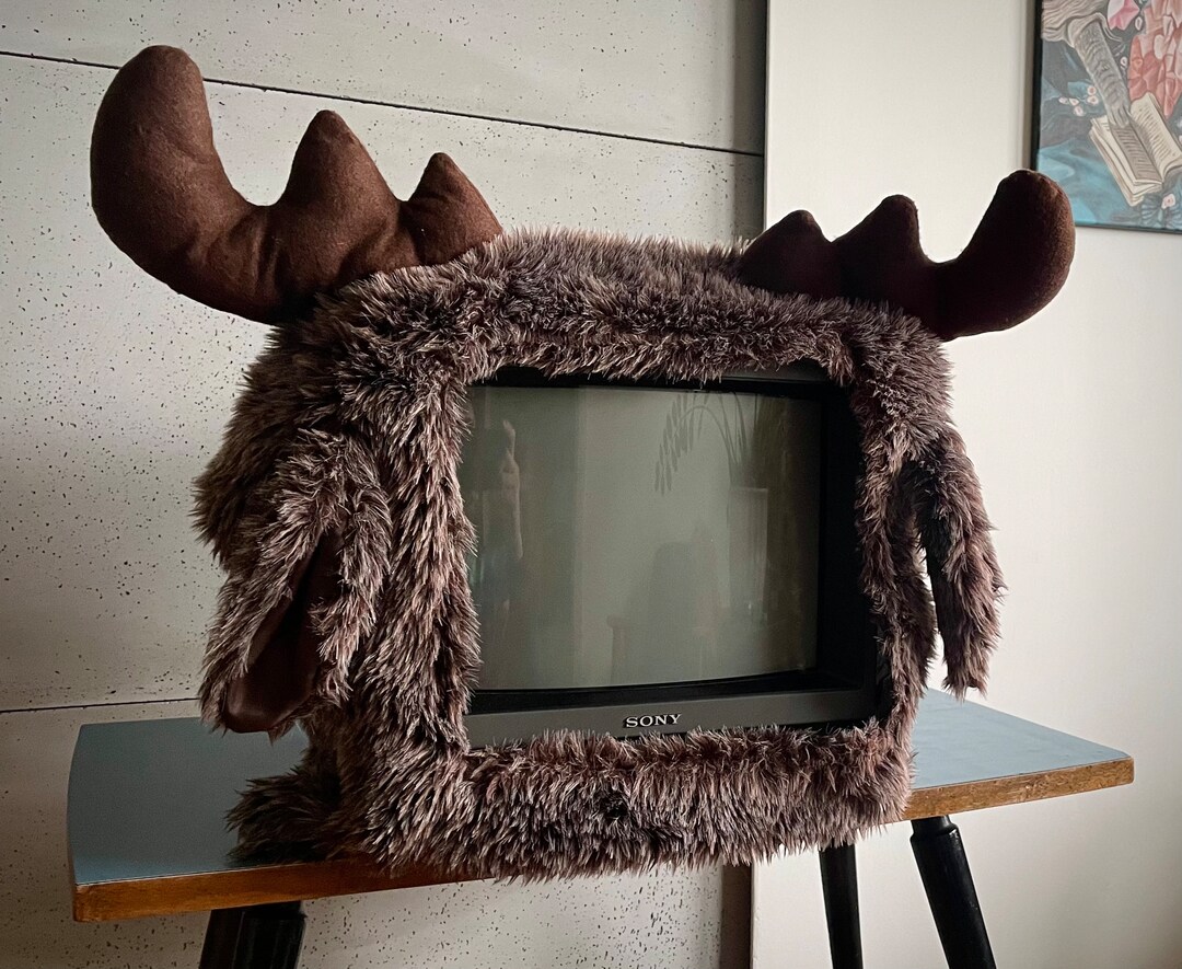 Monimals Funny Moose Monitor Wear Fluffy Furry for Monitor - Etsy