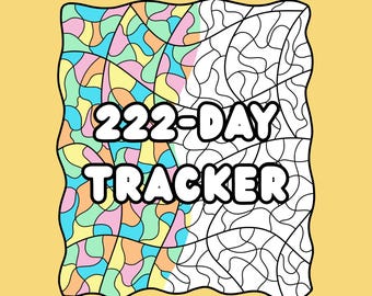 Swoopy 222 Day Tracker and Coloring Page Printable PDF, Not AI - Etsy