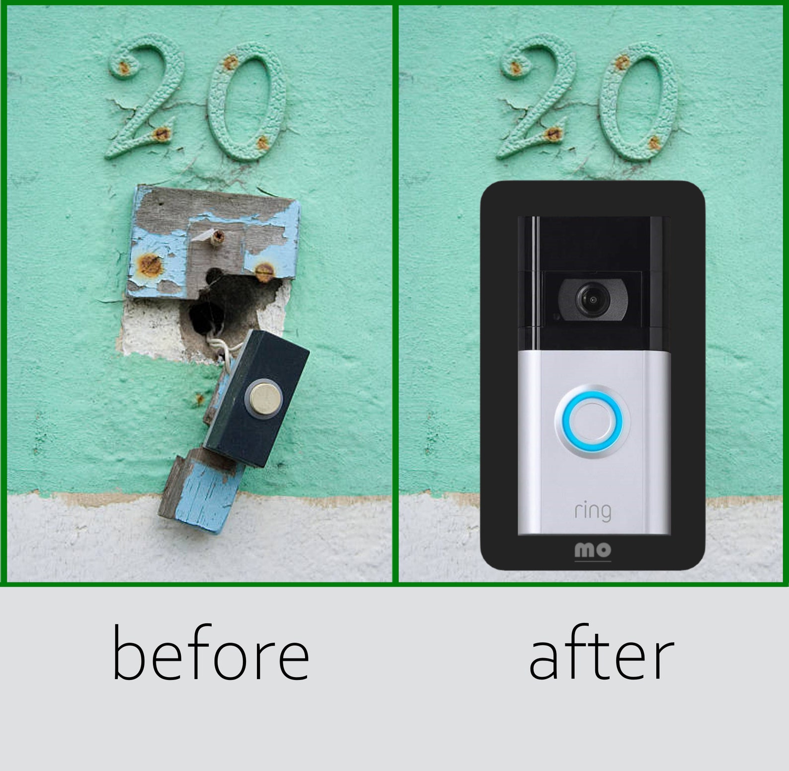 Wall Plate for Ring Video Doorbell 1 2 3 4 2nd Gen & 3 Plus Back Plate ...