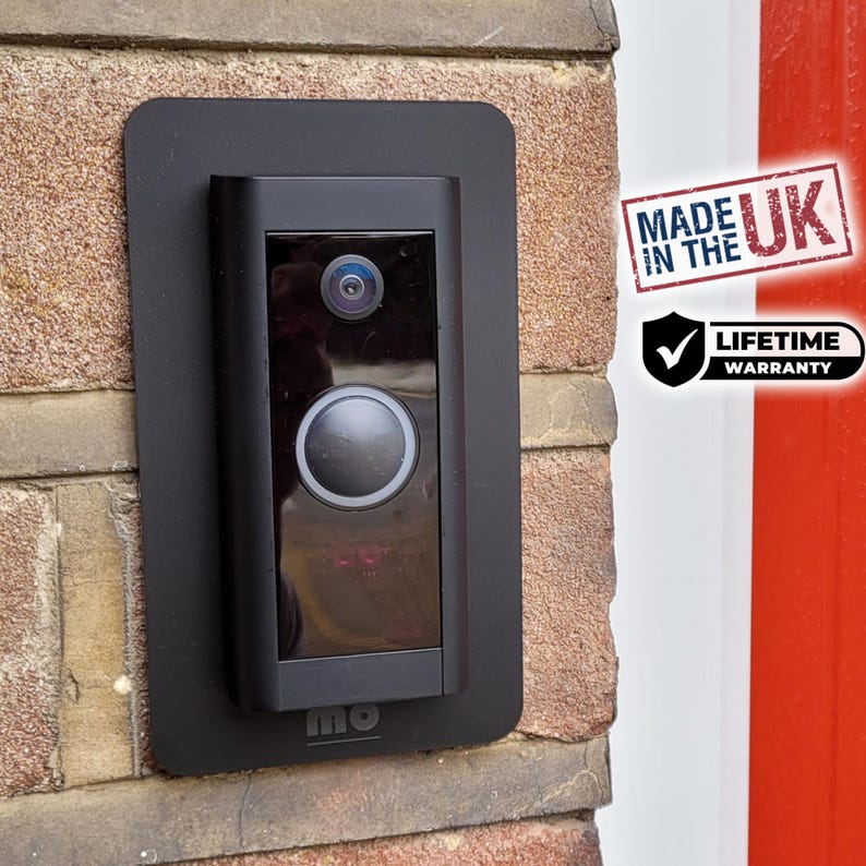 Mars Outpost Non-adhesive Wall Plate for Ring Doorbell Wired Matt ...