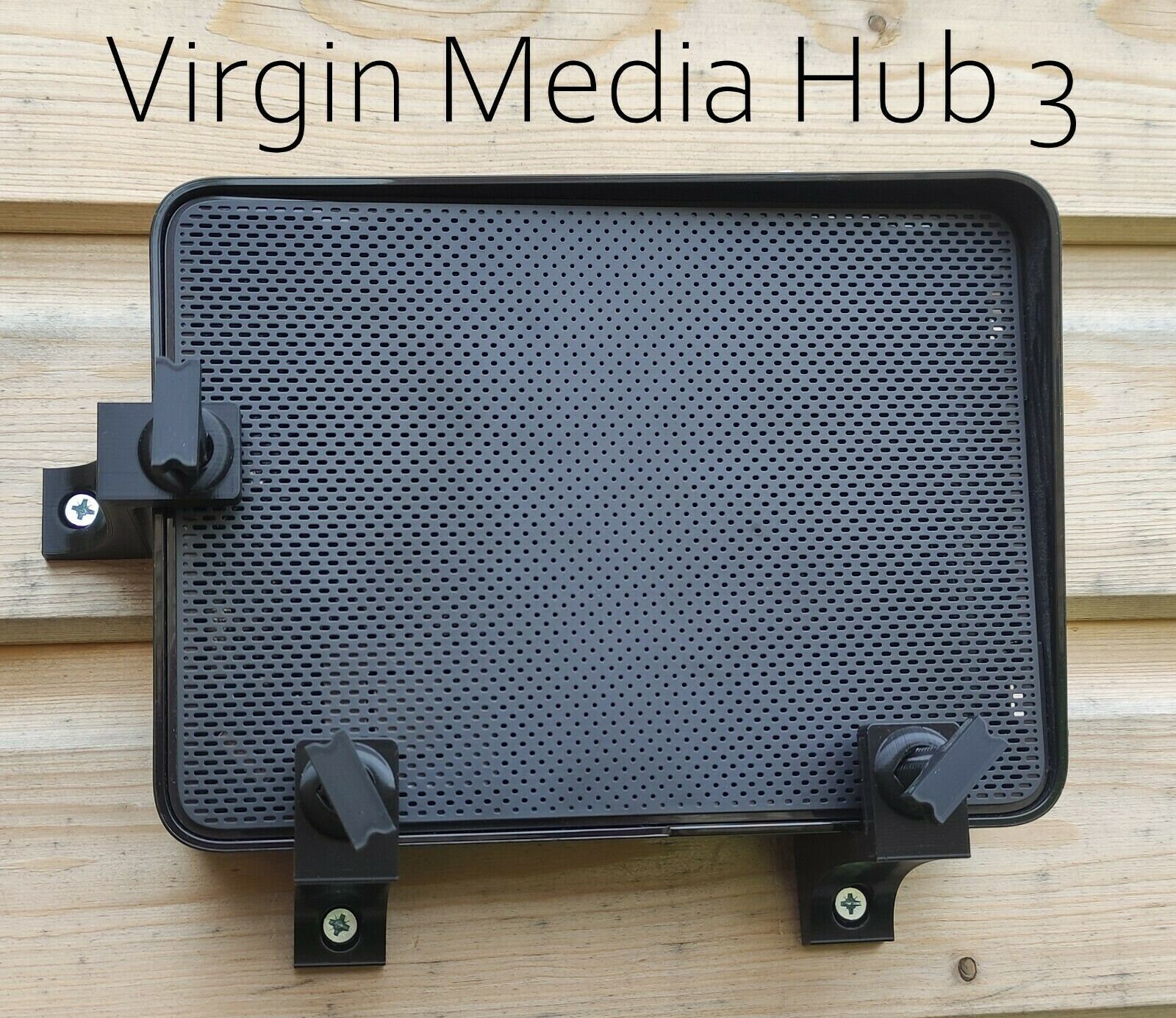 Universal Wall Mounting Brackets for Router Switch Freeview Sky Virgin ...