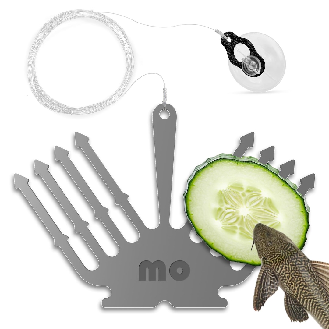 Deluxe Cucumber Holder Fish Feeder for Aquarium Stainless Steel, Dual ...