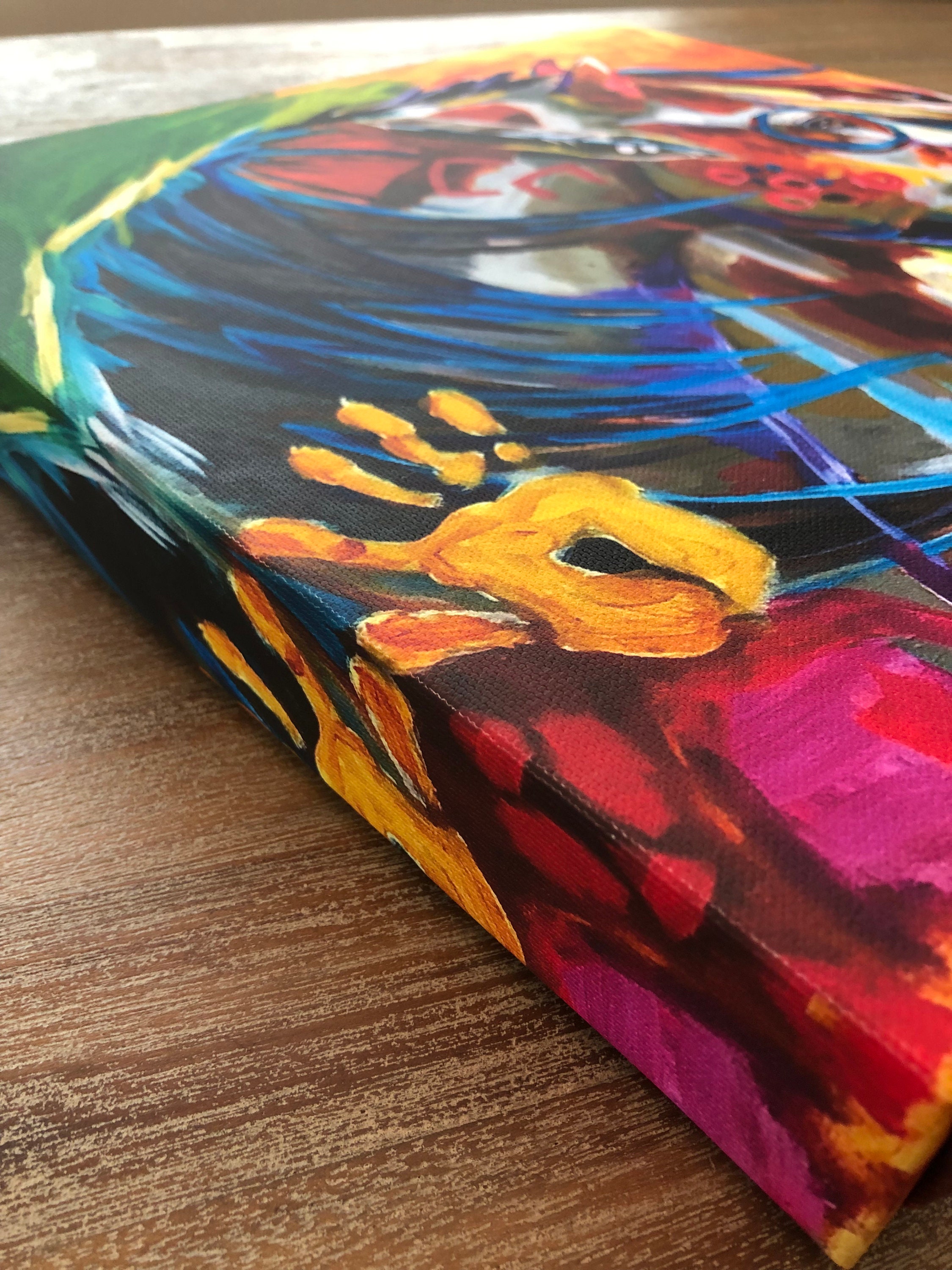 Orenda- Print Native American War Horse, Painted Pony, Vibrant Wall Art ...