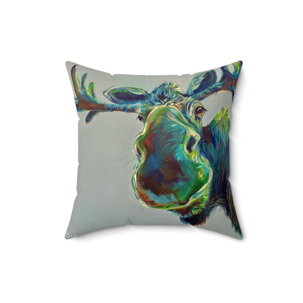 Moose Pillow - Etsy