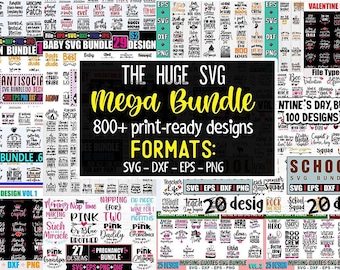 Mega SVG Bundle, Mega Bundle Svg, Svg Bundle, Mega Svg Cricuit ...