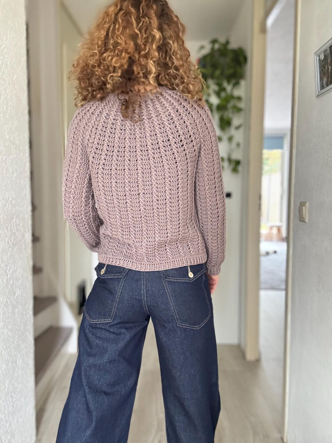 Aria Sweater Crochet Pattern | Top-down Cable, Round Yoke & Anatomical ...