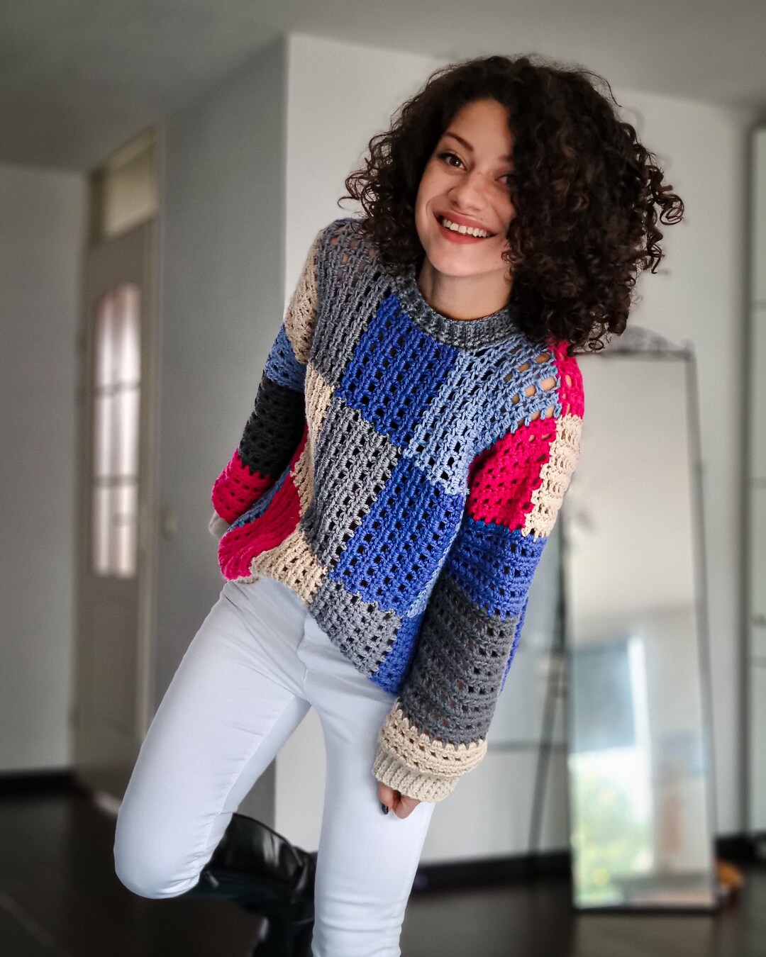 Crochet Pattern//pane Sweater - Etsy
