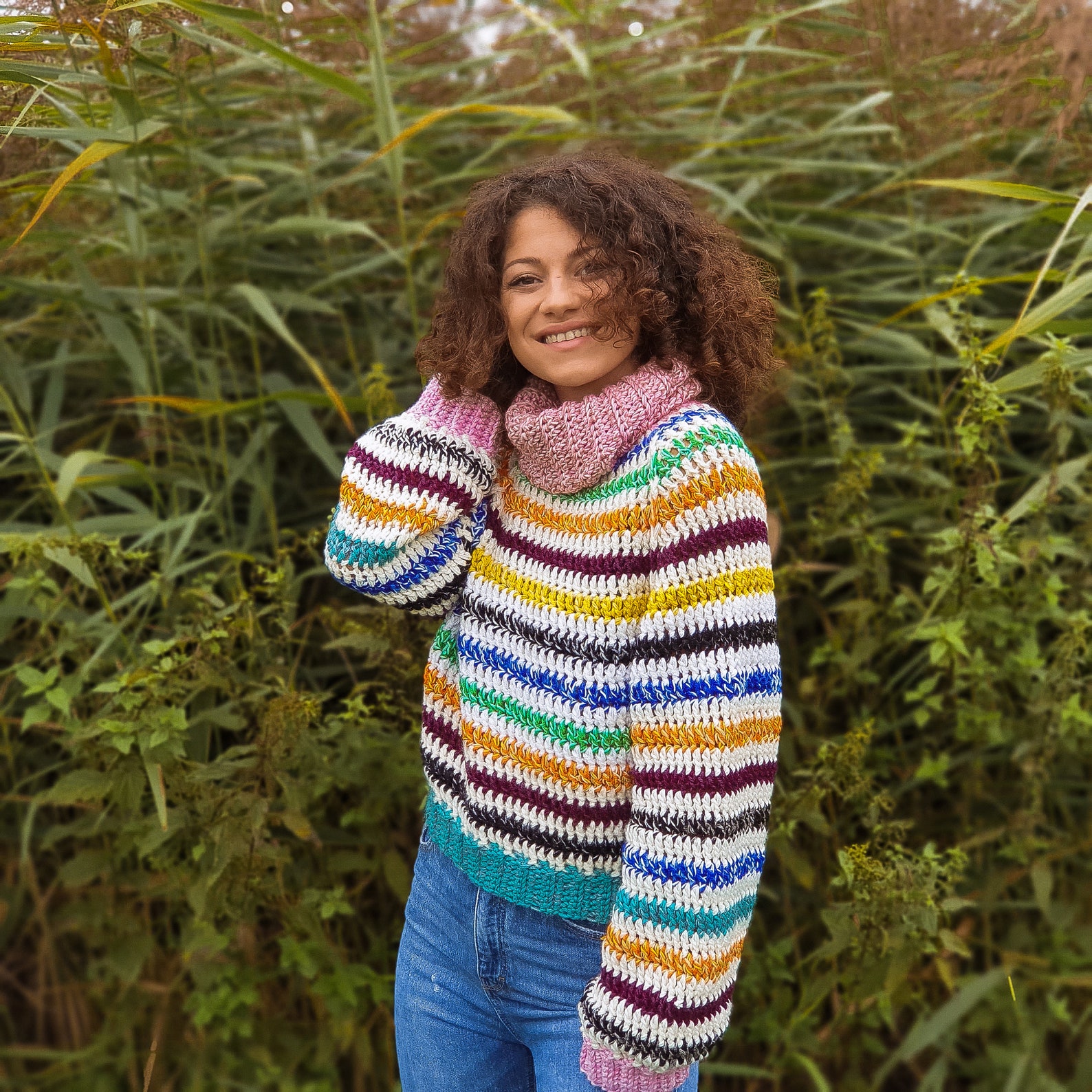 Crochet Pattern//color Bomb Sweater - Etsy