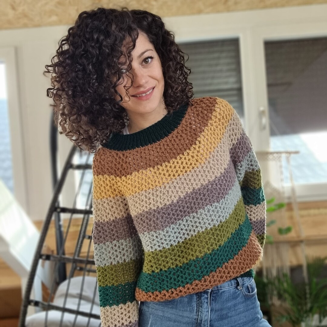 CROCHET Pattern//colorfall Sweater - Etsy