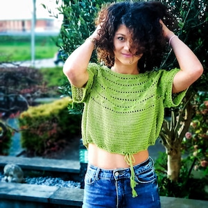 Crochet Pattern//raw Green Tee - Etsy