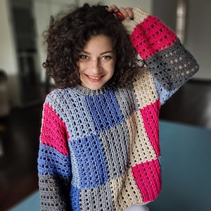 Crochet Pattern//pane Sweater - Etsy