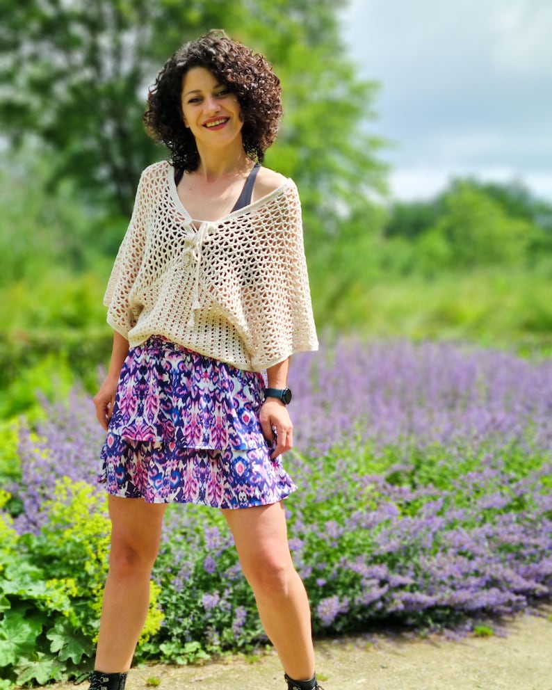 Cochet Pattern//pieris Blouse - Etsy