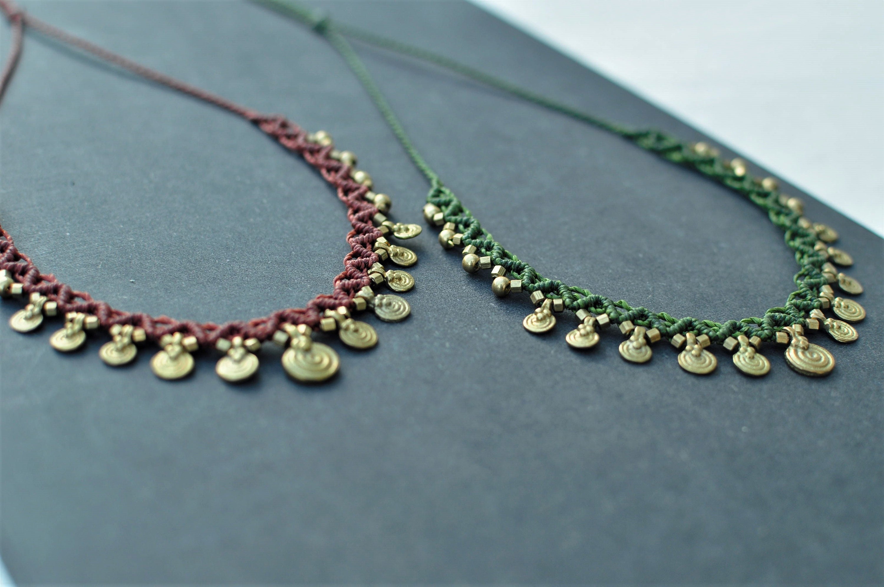 Macrame Choker Necklace Collier Macrame Handmade Jewelry | Etsy