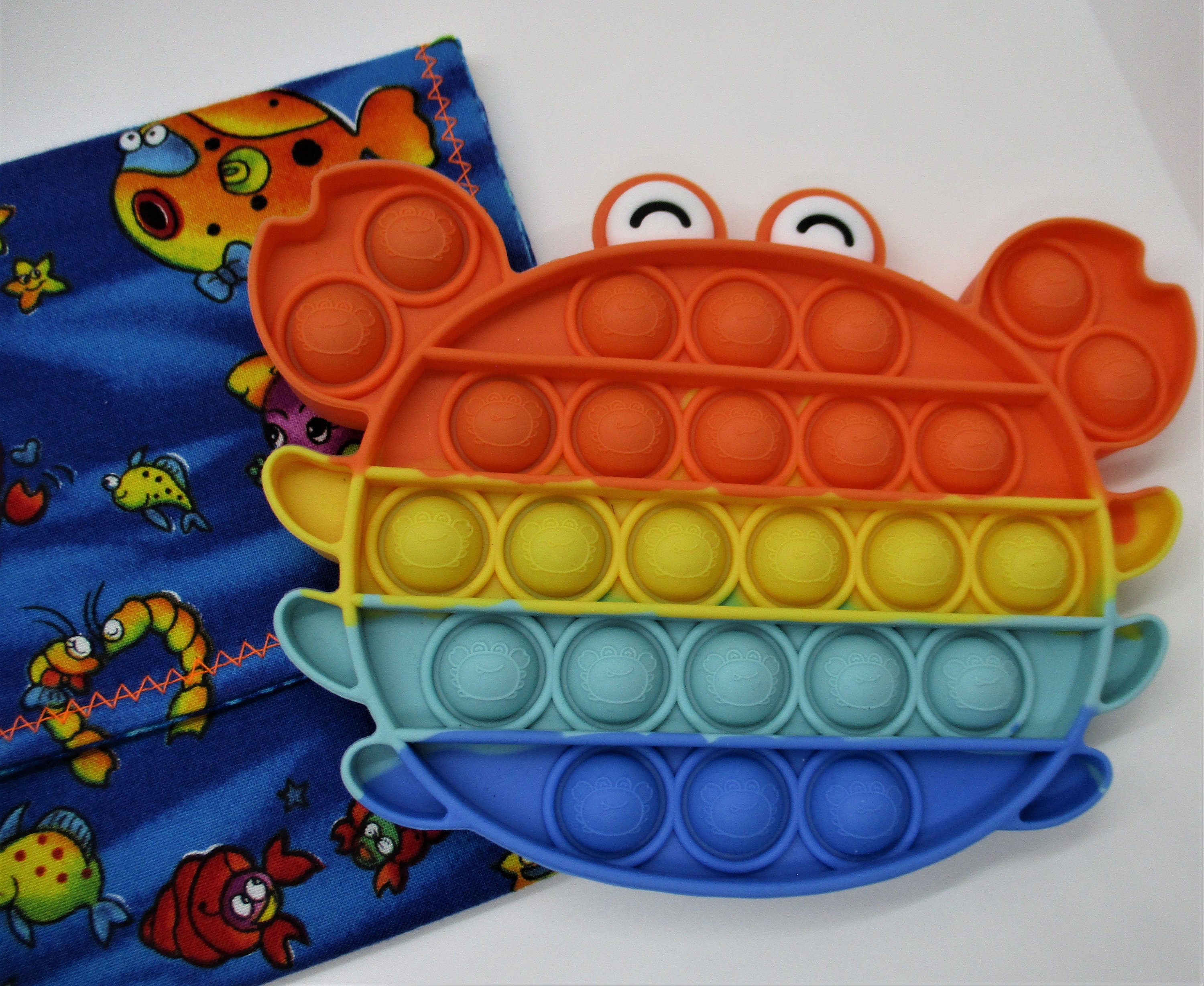 Ocean Sea Animal Play Pouch Pop Bubble Ocean Crab Fidget Toy - Etsy